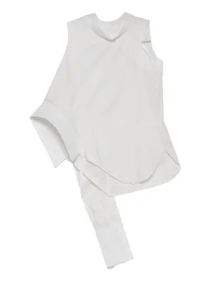 MARC LE BIHAN Panelled Tank Top - White