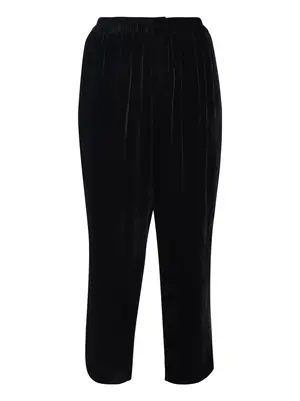 Biyan Fin Velvet Trousers - Black