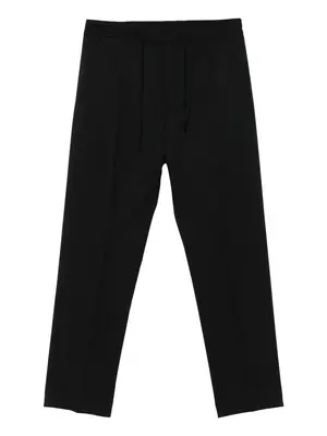 Hugo Pleat-detail Trousers - Black