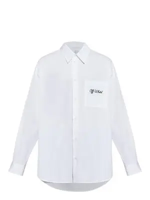 Off-White Embroidered Shirt - White