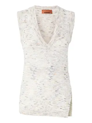 Missoni Sequin-embellished Vest - White