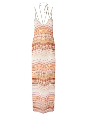 Missoni Chevron Woven Maxi Dress - Neutrals