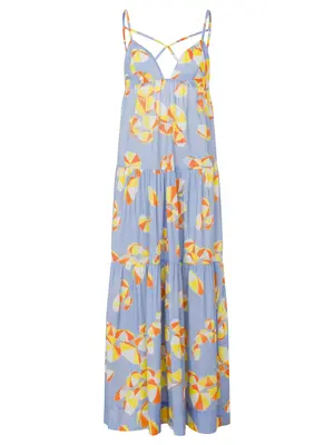 Moschino Graphic-print Maxi Dress - Blue