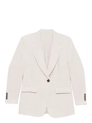 Brunello Cucinelli Lurex Blazer - Neutrals