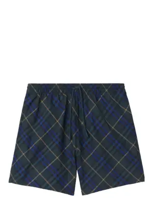 Burberry Check Swim Shorts - Midnight