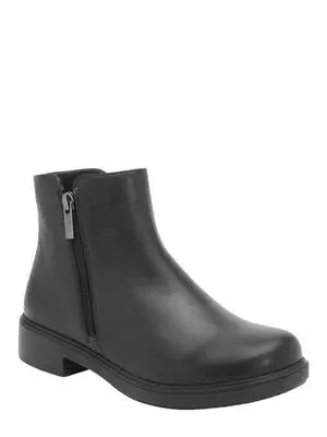 ABEO Compass Zip Up Boots - Black Leather - Regular