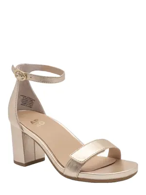 ABEO ABEO Tempo Strap Heeled Sandals Light Gold - Regular