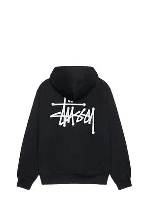 StÜssy Basic Pigment Dyed Hoodie - Black