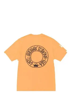 StÜssy Buana Pigment Dyed Tee Shirt - Orange