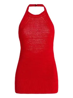 Proenza Schouler Leona Knit Halter Top - Red