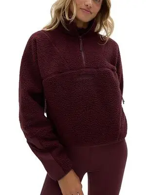 HALFDAYS Halfdays Pieper Fleece Sweatshirt Glazed Cherry