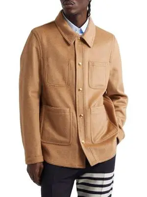 Thom Browne Utility Hair Jacket - Camel
