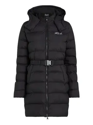 Karl Lagerfeld K/signature Puffer Jacket - Black