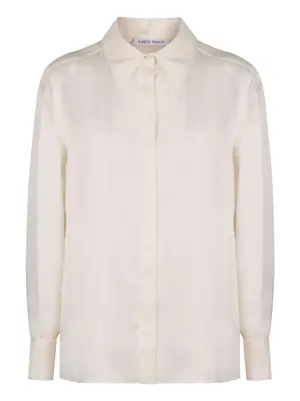 Alberta Ferretti Silk Shirt - Neutrals