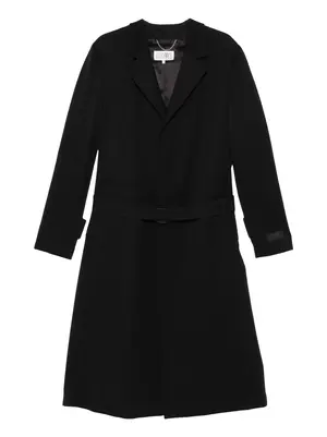 MAISON MARGIELA Belted Trench Coat - Black