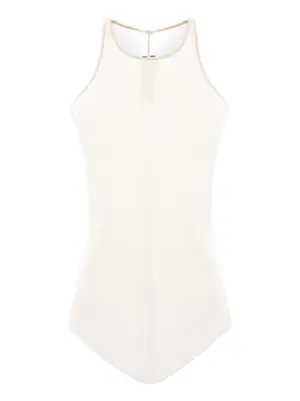 Rick Owens Fine-ribbed Tank Top - Neutrals