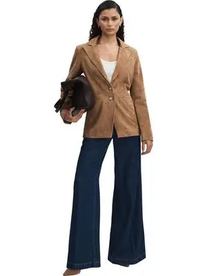 PAIGE PAIGE Portia Double Waistband Wide-Leg Jeans