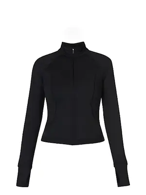 Sweaty Betty Stretch-woven Zip-up Jacket - Black