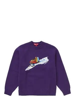 Supreme Snowmobile Sweater - Purple