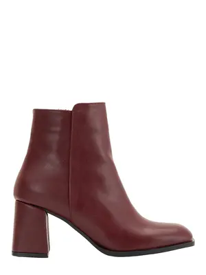 FOREVER & ALWAYS SHOES Nadine Ankle Boots Burgundy