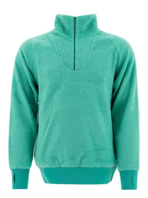 BEAMS Half-zip Knit Sweater - Green