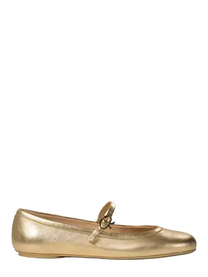 GIANVITO ROSSI Carla Mary Jane Ballerinas - Gold