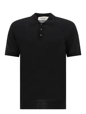GOLDEN GOOSE Polo Shirts - Black
