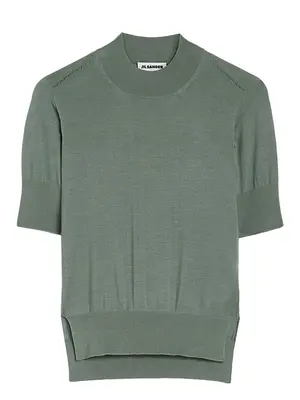 JIL SANDER Knitted Top - Green