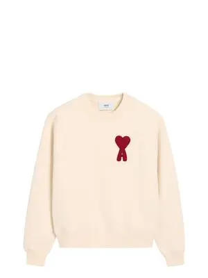 Ami De Coeur Patch Sweatshirt - White