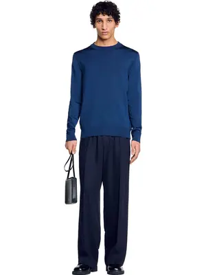Sandro Sandro Fine Knit Sweater Royal Blue