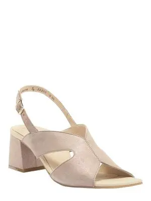 Paul Green Verona Slingback Sandal - Cachemire Metallic Suede