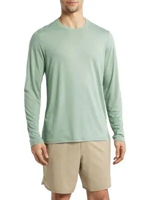 FREE FLY Lightweight Upf 20+ Long Sleeve T-shirt - Palm Green