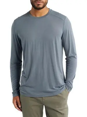 FREE FLY Lightweight Upf 20+ Long Sleeve T-shirt - Storm Cloud