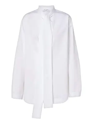 ALAÏA Alaïa Scarf Cotton Blouse
