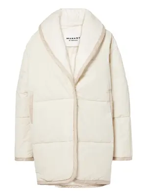Isabel Marant Gally Cotton-blend Down Coat Ivory