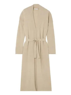 Max Mara Asbuurg Belted Cashmere Cardigan Neutrals