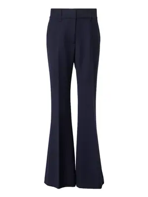 Gabriela Hearst Rhein Wool Flared Pants - Blue