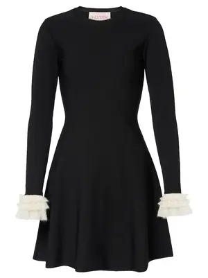 Valentino Garavani Knitted Minidress - Black