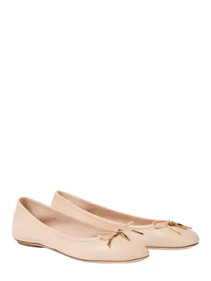 Chloé Iris Leather Ballet Flats - Pink