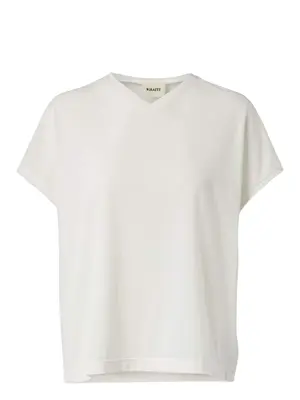Khaite Devra Cotton-blend Top - White
