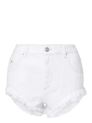 Isabel Marant Eneidao Denim Shorts - White