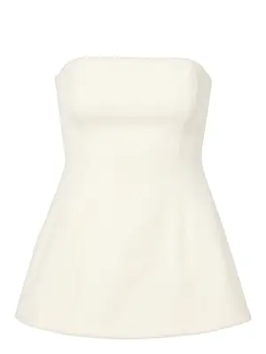 Staud Silvia Strapless Top - White