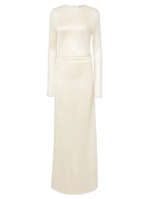 Tove Luella Draped Jersey Gown - White