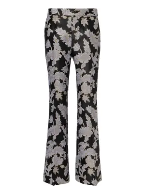 La DoubleJ Saturday Night Jacquard Bootcut Pants - Multicoloured