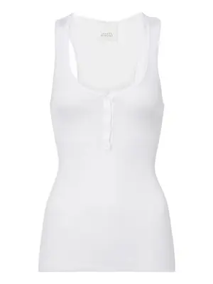 Isabel Marant Louisali Cotton Tank Top - White