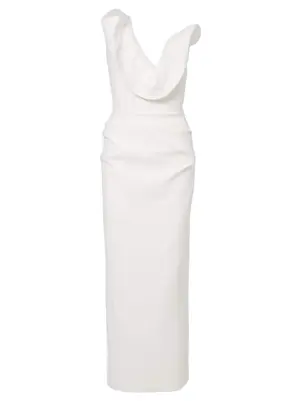 Maticevski Requiem Strapless Crêpe Gown - White