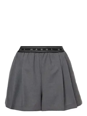 Marni Virgin Wool Shorts - Grey
