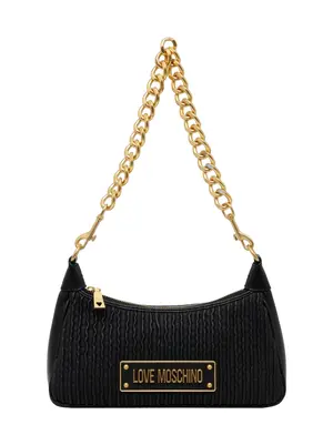 Moschino Logo-plaque Tote - Black