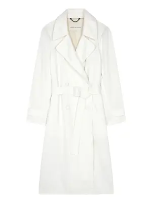 Dries Van Noten Cotton Mac Coat - White