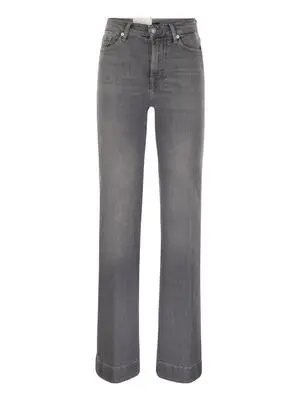 7 For All Mankind Modern Dojo Flare Jeans - Denim Grey